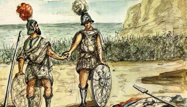 Il duello mancato fra Glauco e Diomede – NULLA DIES SINE LINEA